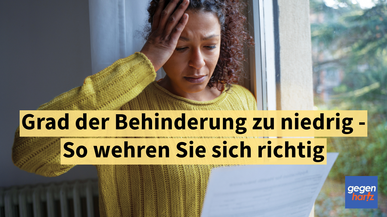 Schwerbehinderung: Grad der Behinderung zu niedrig - So wehren Sie sich ...