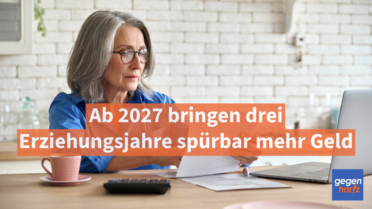 Rente: Ab 2027 bringen drei Erziehungsjahre spürbar mehr Geld