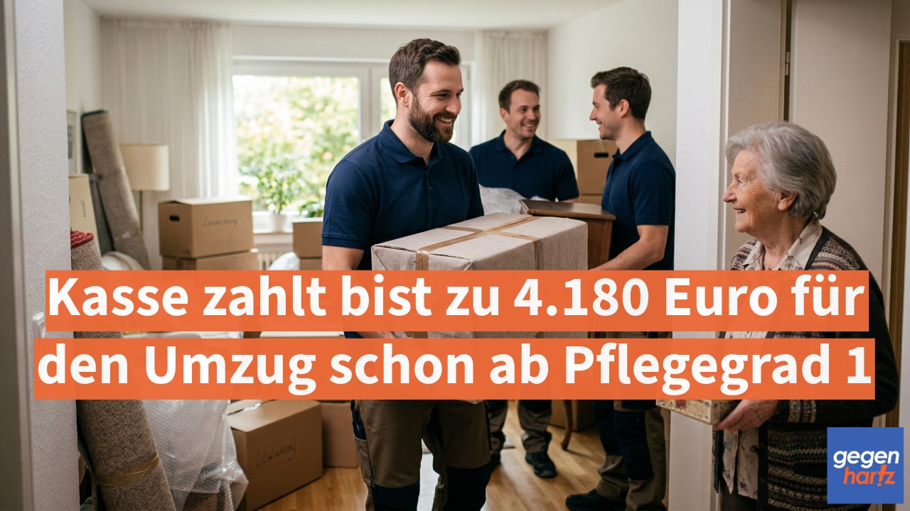 Pflegegeld: Kasse zahlt bis zu 4.180 Euro für Umzüge ab Pflegegrad 1