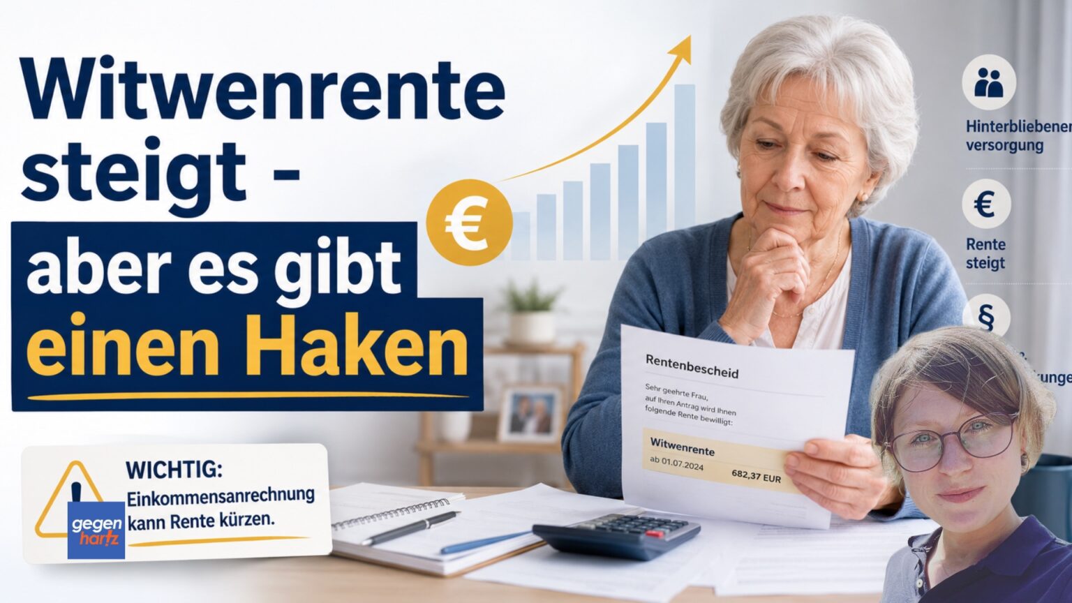 Witwenrente steigt ab Juli 2026 - aber es gibt einen Haken